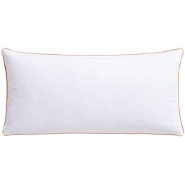 Federkissen Ribeco "Kopfkissen Richard, Kissen mit Daunenanteil, in 40x80 oder 80x80 cm", wei&szlig;, B:40cm L:80cm, Bezug: 100% Baumwolle. F&uuml;llung: 90% Entenfeder, 10% Entendaune, Kopfkissen, Seit 105 Jahren &uuml;berzeugt Ribeco durch Qualit&auml;t