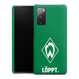 DeinDesign Galaxy S20 FE 5G Handy Premium Case Smartphone Handyh&uuml;lle Schutzh&uuml;lle matt Sv Werder Bremen Statement Official Licensed Product Premium Case