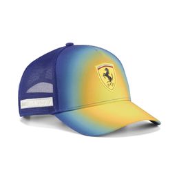Flex Cap Puma "Scuderia Ferrari Miami Trucker Cap Erwachsene", Gr. onesize, bunt (speed gelb aop), Futter Vorderteil: 100% Polyester, mehrfarbig, Caps