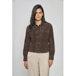 Lederjacke Freaky Nation "Lederjacke-FN", Damen, Gr. L(40), braun, Oberstoff: 100% Leder. Futter: 100% Baumwolle, Jacken