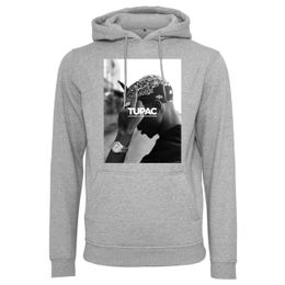 Hoodie Merchcode "Merchcode Herren 2Pac F*ck the World Hoody", Herren, Gr. L, erdgrau, 65% Baumwolle, 35% Polyester, bedruckt, Sweatshirts Hoodie