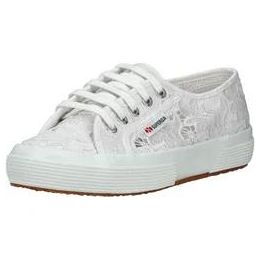 Sneaker Superga "Superga Sneaker Baumwolle", Damen, Gr. 37, wei&szlig; (wei&szlig; kombi), Textil, Schuhe Sneaker