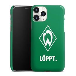 DeinDesign iPhone 11 Pro Handy Premium Case Smartphone Handyh&uuml;lle Schutzh&uuml;lle gl&auml;nzend Sv Werder Bremen Official Licensed Product Statement Premium Case