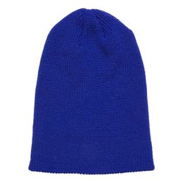 Beanie Flexfit "Flexfit Yupoong Beanies Long Knit Beanie", Herren, Gr. onesize, royalblau, Kunstfaser, M&uuml;tzen Beanie