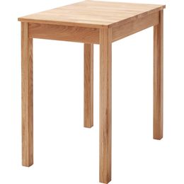 Esstisch MCA LIVING "Alfons", braun (wildeiche, wildeiche, wildeiche), B:70cm H:76cm T:70cm, Tische, Rechteckiger Esstisch Esstisch Holz-Esstische, Massivholztisch in Wildeiche ge&ouml;lt, belastbar bis 50 kg