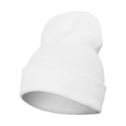 Beanie Flexfit "Flexfit Unisex Heavyweight Long Beanie", Herren, Gr. onesize, wei&szlig;, Kunstfaser, M&uuml;tzen Beanie