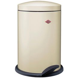 M&uuml;lleimer Wesco "116 Alpha", braun (mandel), B:30cm H:42,5cm T:30cm, Stahlblech, M&uuml;lleimer, M&uuml;lleimer, Tretabfallsammler, 13 Liter