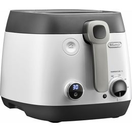 De'Longhi DE'LONGHI Fritteuse "FS6067", schwarz-wei&szlig; (wei&szlig;, anthrazit), B:26cm H:41,5cm T:29cm, Fritteusen, Fassungsverm&ouml;gen 1,5 kg