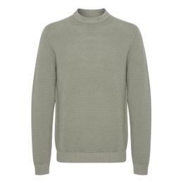 !Solid Strickfleece-Pullover SOLID "Strickpullover SDValencia", Herren, Gr. L, grau (vetiver), Obermaterial: 100% Baumwolle CO., Pullover