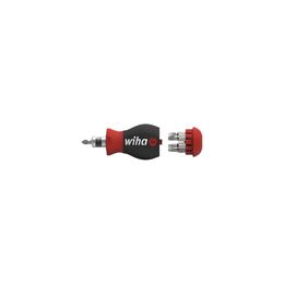 wiha Schraubendreher mit Bit Magazin Stubby gemischt mit 7 Doppelbits 1/4 Zoll (43613)