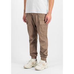 Cargohose Alpha Industries "Airman Pant", Herren, Gr. 30, Normalgr&ouml;&szlig;en, grau (taupe), Obermaterial: 98% Baumwolle, 2% Elastan. Futter: 100% Baumwolle, Hosen Cargohose