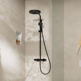 Hansgrohe Pulsify S Puro Aufputz-Duschsystem mit Thermostat, 24237670,