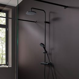 Hansgrohe Vernis Blend Aufputz-Duschsystem mit Thermostat, 26089670,