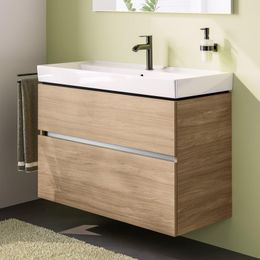 Villeroy & Boch Villeroy & Boch Collaro Waschtisch, evineo ineo5 evo Unterschrank B: 100 cm, 2 Ausz&uuml;ge, mit Griffmulde,, 4A33A501+BE0725OA,