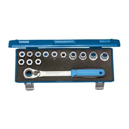 Gedore Steckschl&uuml;sselsatz, Set 14-teilig, 6-kant, 1/2 Zoll, 10-24mm, Werkzeug, N&uuml;sse Knarre, f&uuml;r KFZ, 19 SKU 20 (2521563)