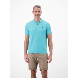 Poloshirt Lerros "Kassisches Poloshirt f&uuml;r Herren in *Cool & Dry* Piqu&eacute;qualit&auml;t", Herren, Gr. L, reef blau, 60% Baumwolle, 40% Polyester, ohne Ausschnitt, Shirts