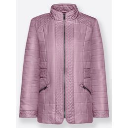 WITT Damen Steppjacke mit formenden N&auml;hten vorne und hinten, mauve, Gr&ouml;&szlig;e 40