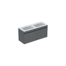 Geberit Doppelwaschtisch-Set Renova Plan 130x62,2x48cm, Kor/Fr. la. mt/WT wei&szlig; (501918JK1)
