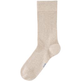 H.I.S. Freizeitsocken H.I.S, Herren, Gr. 35-38, blau (2x jeans, 1x ecru, 2x beige, 2x hellblau, 2x blau, 1x dunkelblau), Obermaterial: 76% Baumwolle, 23% Polyamid, 1% Elasthan, unifarben, elastisch, Socken, mit weichen Rippb&uuml;ndchen