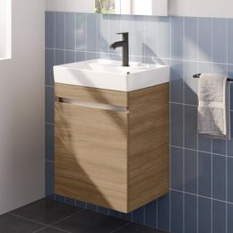 Villeroy & Boch Villeroy & Boch Collaro Handwaschbecken, evineo ineo5 evo Unterschrank B: 50 cm, mit 1 T&uuml;r, mit Griffmulde,, 433450R1+BE0728OA,