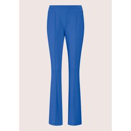 Madeleine Mode Schlupfhose MADELEINE "Bootcut-Hose Schlupfhose mit ausgestelltem Bein", Damen, Gr. 17, N + K Gr, azurblau, Obermaterial: 65% Viskose CV. 30% Polyamid PA. 5% Elasthan EL., Modern, normal, Hosen Schlupfhose