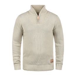 !Solid Troyer SOLID "Troyer SDPetro", Herren, Gr. L, beige (oyster gre), Obermaterial: 50% Baumwolle CO. 50% Polyacryl PAN., Pullover Troyer