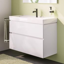 Villeroy & Boch Villeroy & Boch Collaro Waschtisch, evineo ineo5 evo Unterschrank B: 100 cm, 2 Ausz&uuml;ge, mit Griffmulde,, 4A33A2R1+BE0725WM,