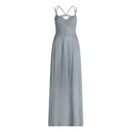 Abendkleid Vera Mont "Damen im Glitzer-Look", Damen, Gr. 36, Normalgr&ouml;&szlig;en, wei&szlig;, grau, Obermaterial: 100% Polyester. Futter: 100% Polyester, figurbetont lang, herzf&ouml;rmiger Ausschnitt, Kleider Abendkleid