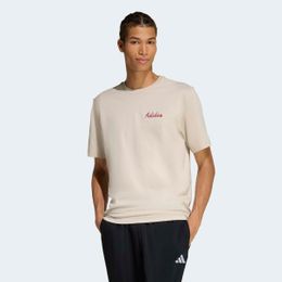 T-Shirt adidas Sportswear "M NOV BOWL T", Herren, Gr. M, wonder aluminium, Obermaterial: 100% Baumwolle, normal, Rundhals, Shirts T-Shirt