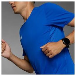 Laufshirt Adidas PERFORMANCE "ADIZERO ESSENTIALS RUNNING", Herren, Gr. M, blau (royal blau), Obermaterial: 100% Polyester, normal, Rundhals, Shirts Laufshirt