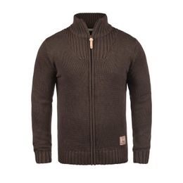 !Solid Strickjacke SOLID "Strickjacke SDPoul", Herren, Gr. M, braun (coffe b me), Obermaterial: 50% Baumwolle CO. 50% Polyacryl PAN., Strickjacken Strickjacke