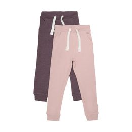 Sweathose Minymo "Sweathose MIBasic", M&auml;dchen, Gr. 104, N-Gr, rosa (misty rose), Obermaterial: 100% Baumwolle CO., Hosen Sweathose