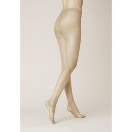Feinstrumpfhose Kunert "Strumpfhose Raffinesse Net", Damen, Gr. 42-44, beige (crystal 1005), Obermaterial: 75% Polyamid PA. 25% Elasthan EL., Strumpfhosen Feinstrumpfhose