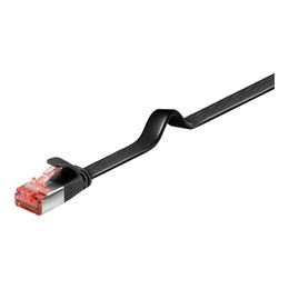 goobay Flachkabel U/FTP Cat6 schwarz 3m 94234)