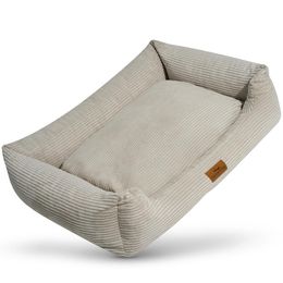 Freudentier orthop&auml;disches Hundebett Cord creme