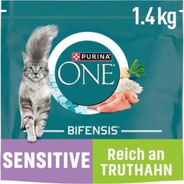 Purina One BIFENSIS SENSITIVE Truthahn Katzen-Trockenfutter sensible Verdauung 1,4kg