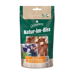 CHRISTOPHERUS Natur-Im-Biss Seelachs im H&auml;hnchenmantel Hundesnacks ohne Zuckerzusatz 70g