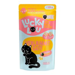 Lucky Lou Lifestage Adult Gefl&uuml;gel & Lamm Katzen-Nassfutter getreidefrei 16x125g