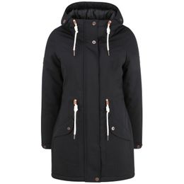 Parka oxmo "Parka OXMelly", Damen, Gr. L, schwarz, Obermaterial: 100% Polyester PES., M&auml;ntel Parka