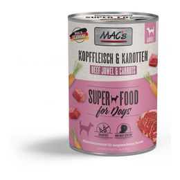 MAC's Dog Kopffleisch und Karotten Hunde-Nassfutter getreidefrei 6x400g