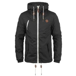 !Solid Kurzjacke SOLID "Kurzjacke SDTilden", Herren, Gr. L, grau (dunkelgrau), Obermaterial: 65% Polyester PES. 35% Baumwolle CO., Jacken Kurzjacke