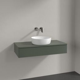 Villeroy & Boch Villeroy und Boch Antao Waschtisch-Unterschrank K09110HL 100x19x50cm, Waschbeckenplattenfarbe Lack, leaf green matt lacquer