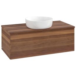 Villeroy & Boch Villeroy und Boch Antao Waschtisch-Unterschrank K31012HM 100x36x50cm, Waschbeckenplattenfarbe warm walnut, warm walnut