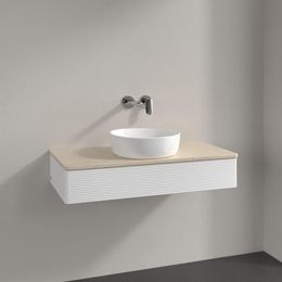 Villeroy & Boch Villeroy und Boch Antao Waschtisch-Unterschrank K09113MT 100x19x50cm, Waschbeckenplattenfarbe botticino, white matt lacquer