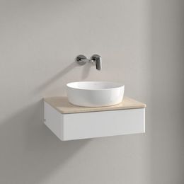 Villeroy & Boch Villeroy und Boch Antao Waschtisch-Unterschrank K07013MT 60x19x50cm, Waschbeckenplattenfarbe botticino, white matt lacquer
