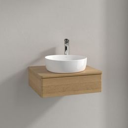 Villeroy & Boch Villeroy und Boch Antao Waschtisch-Unterschrank K07051HN 60x19x50cm, Hahnloch, Waschbeckenplattenfarbe honey oak, honey oak
