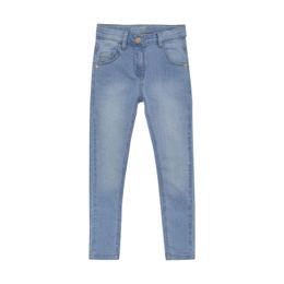 5-Pocket-Jeans Minymo "5-Pocket-Jeans MIJeans", M&auml;dchen, Gr. 104, N-Gr, blau (light dusty blau), Obermaterial: 80% Baumwolle CO. 19% Polyester PES. 1% Elasthan EL., Hosen 5-Pocket-Jeans