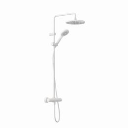 Kludi DIVE Dive X 3S Thermostat-Dual-Shower-System 6906753-00 mit Handbrause, wei&szlig; matt