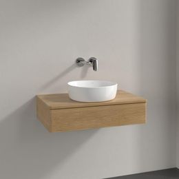Villeroy & Boch Villeroy und Boch Antao Waschtisch-Unterschrank K08111HN 80x19x50cm, Waschbeckenplattenfarbe honey oak, honey oak
