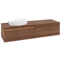 Villeroy & Boch Villeroy und Boch Antao Waschtisch-Unterschrank K37112HM 160x36x50cm, Waschbeckenplattenfarbe warm walnut, warm walnut